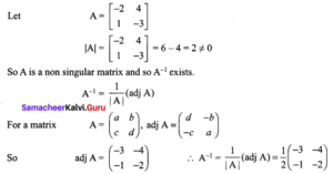 Samacheer Kalvi 12th Maths Solutions Chapter 1 Applications of Matrices ...