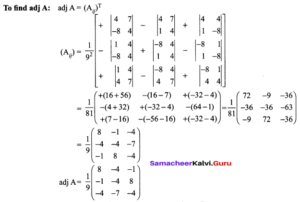 Samacheer Kalvi 12th Maths Solutions Chapter 1 Applications of Matrices ...